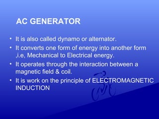 Simple ac generator | PPT
