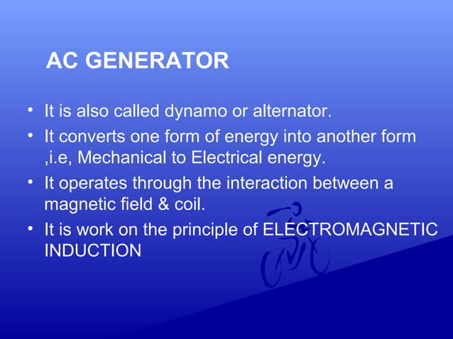 Simple ac generator | PPT