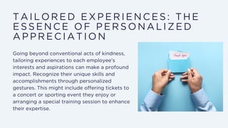 Simple Acts of Kindness That Show Your Employees You Appreciate Them | PPT