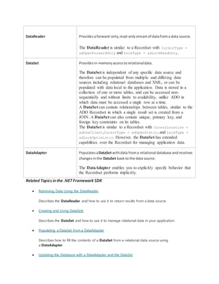 Simple ado program by visual studio | DOCX