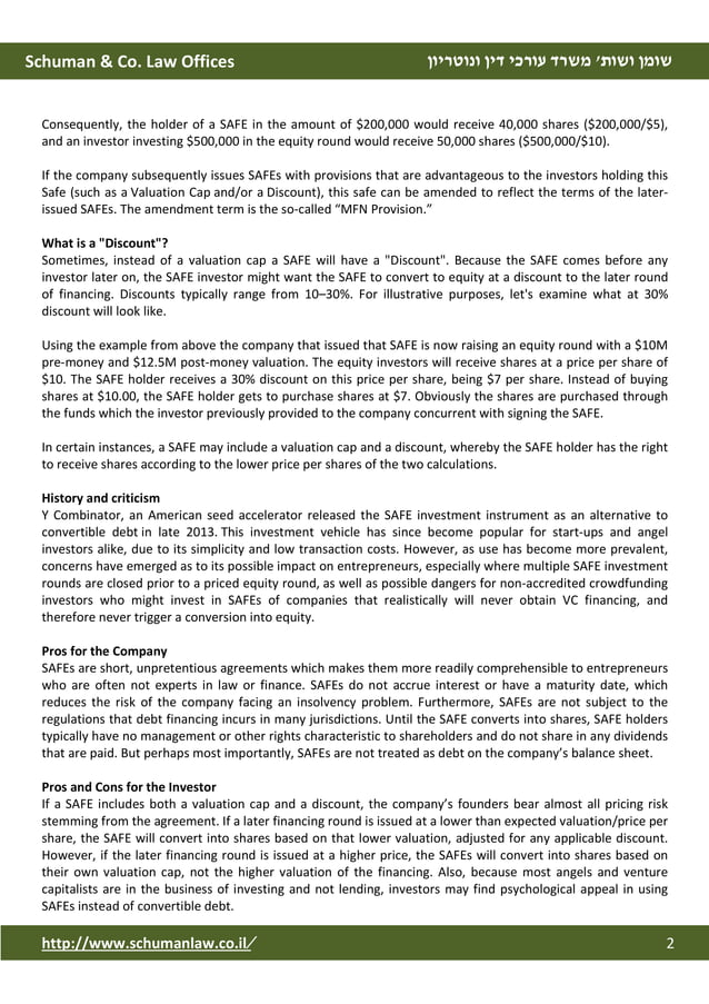 Simple Agreement For Future Equity (SAFE) | PDF