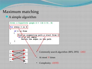 Simple algorithm & hopcroft karp for bipartite graph | PPT | Computing | Technology & Computing