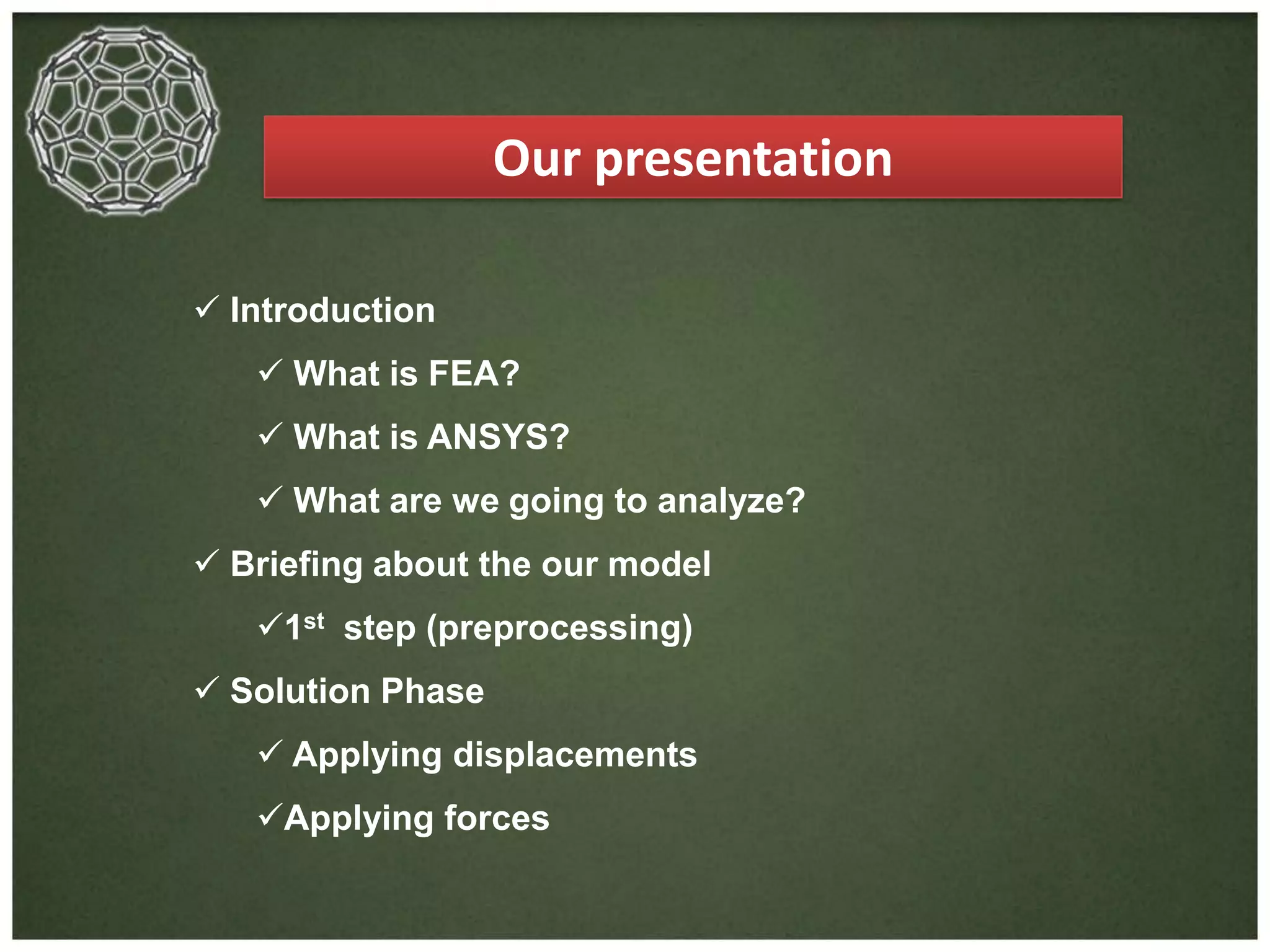 Simple analysis on ansys | PPTX