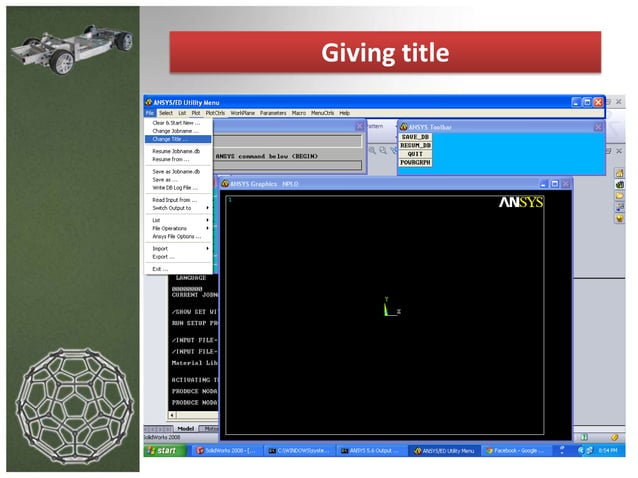Simple analysis on ansys | PPTX