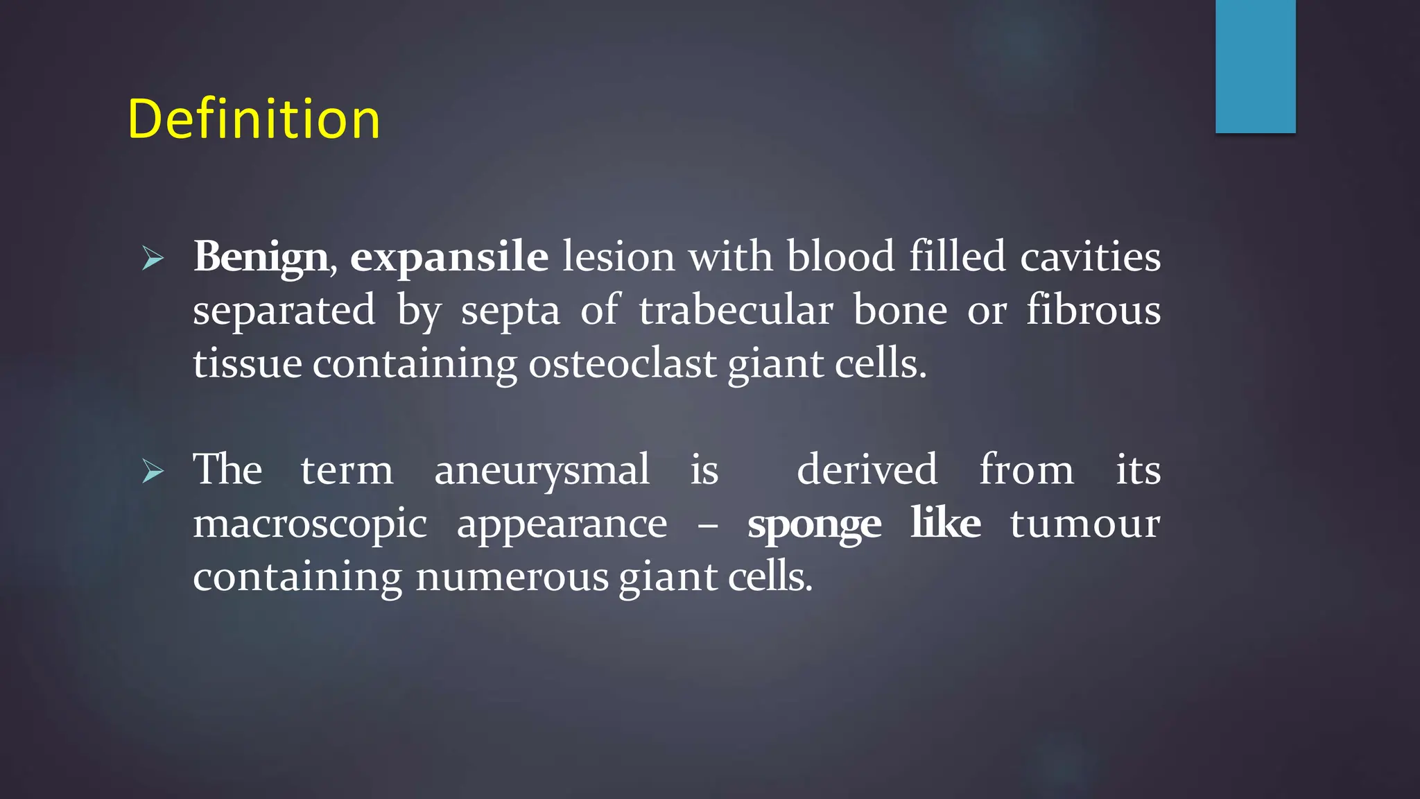 Simple and aneurysmal Bone cyst - Definition, Classfication ...
