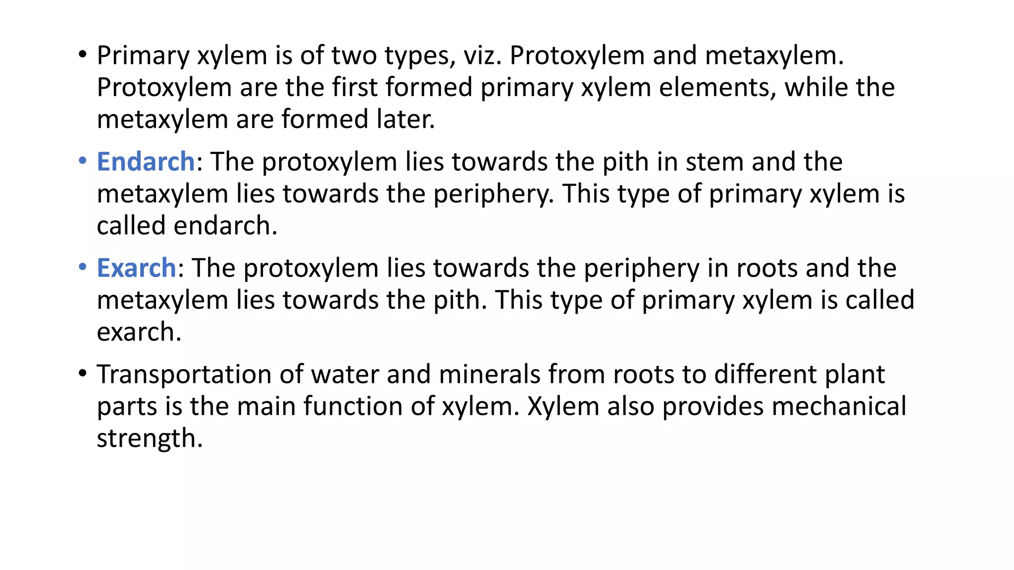 Simple and complex tissue (permanent tissue) | PDF