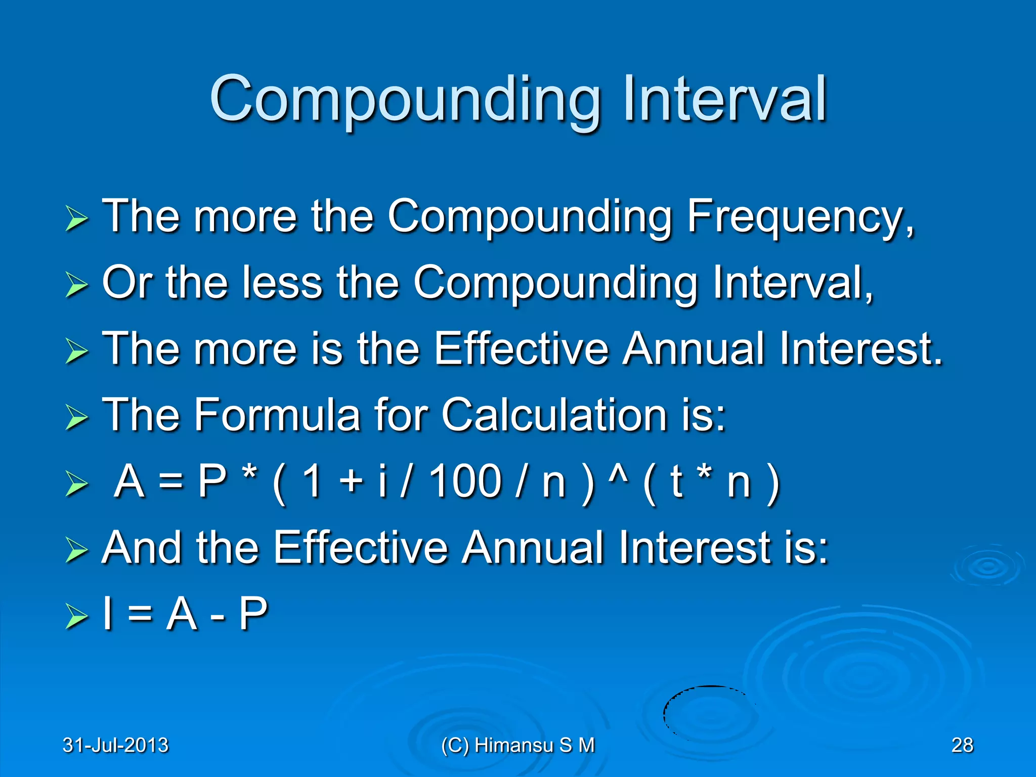 Simple and Compound Interest | PPTX | Stocks and Bonds | Personal Investing