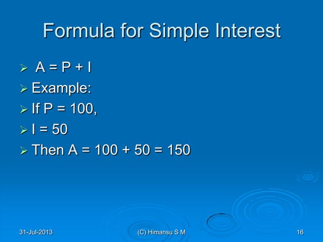 Simple and Compound Interest | PPTX | Stocks and Bonds | Personal Investing