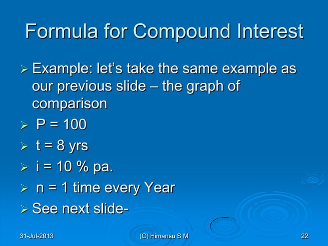 Simple and Compound Interest | PPTX | Stocks and Bonds | Personal Investing