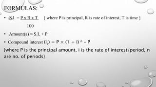 Simple and compound interest | PPTX