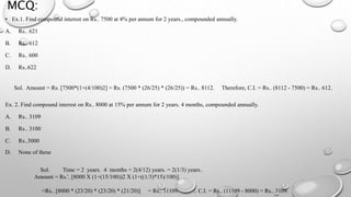 Simple and compound interest | PPTX