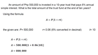 Simple and Compound Interest FOR College Students | PPTX | Physics ...