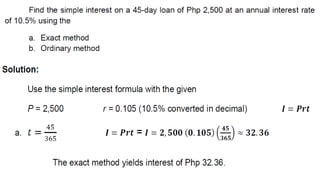 Simple and Compound Interest FOR College Students | PPTX | Physics ...