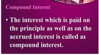 Simple and Compound Interest FOR College Students | PPT