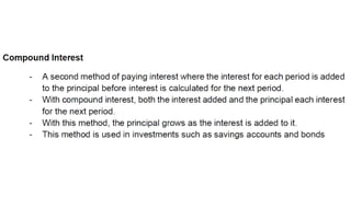 Simple and Compound Interest FOR College Students | PPT