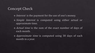 Simple and Compound Interest FOR College Students | PPTX | Physics ...