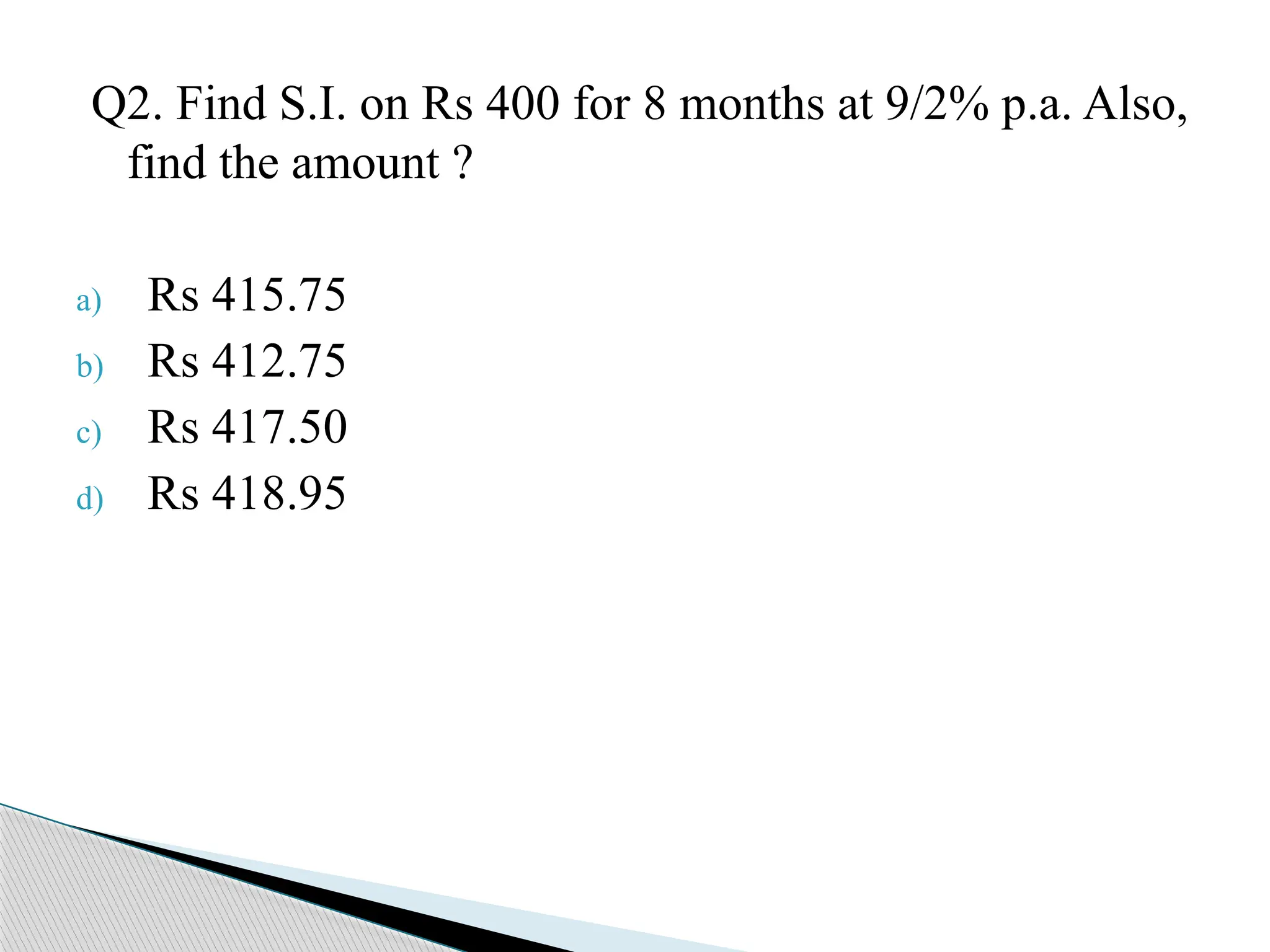 Simple And Compound Interest presentation | PPT