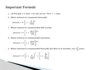 Simple And Compound Interest presentation | PPT