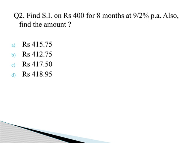 Simple And Compound Interest presentation | PPT