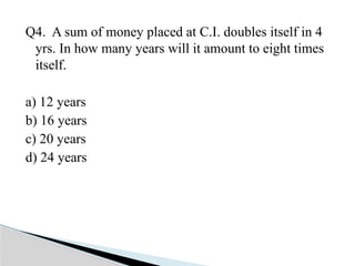 Simple And Compound Interest presentation | PPT