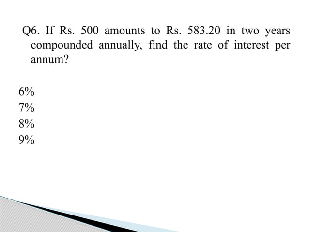 Simple And Compound Interest presentation | PPT