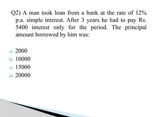 Simple And Compound Interest presentation | PPT