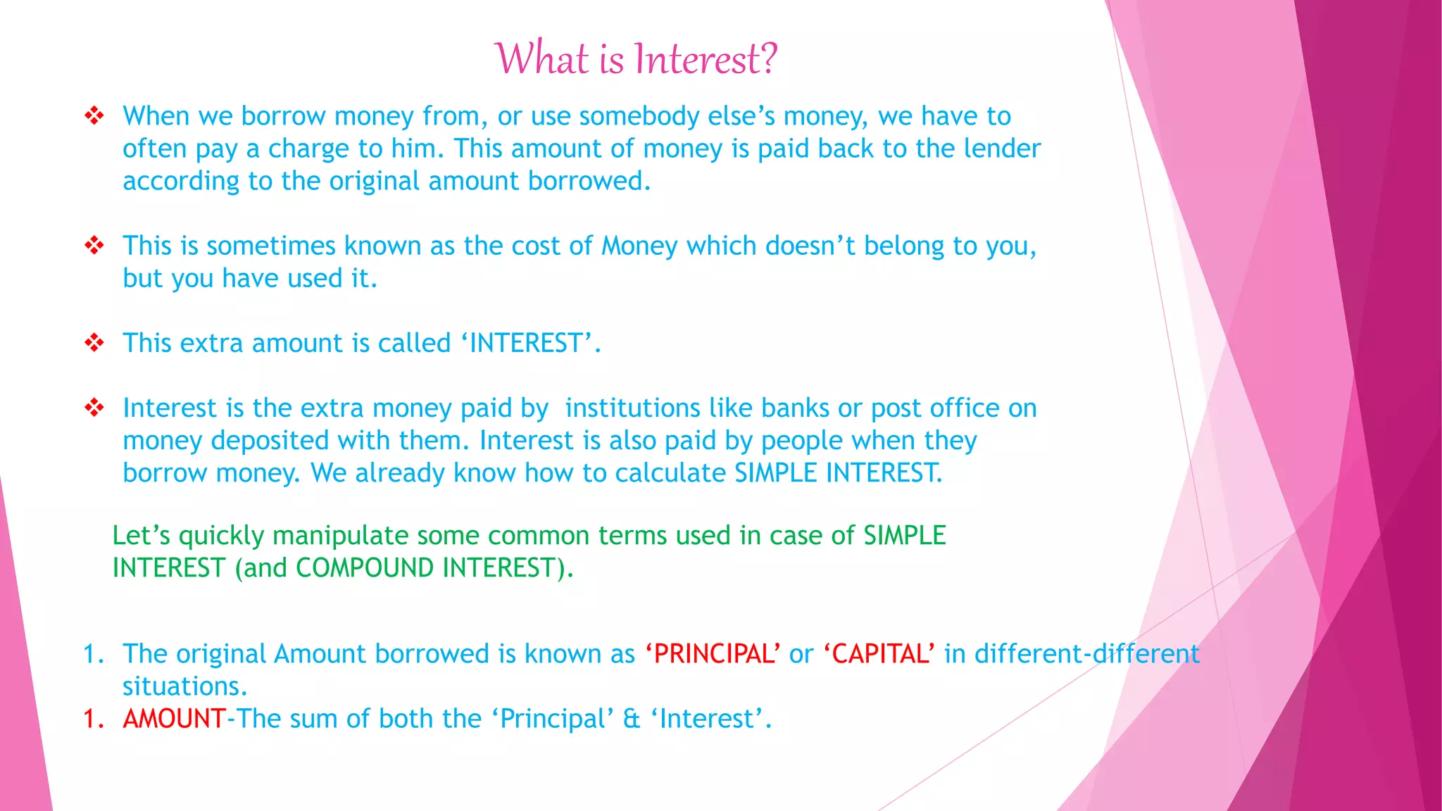Simple and compound interest (1) | PPTX