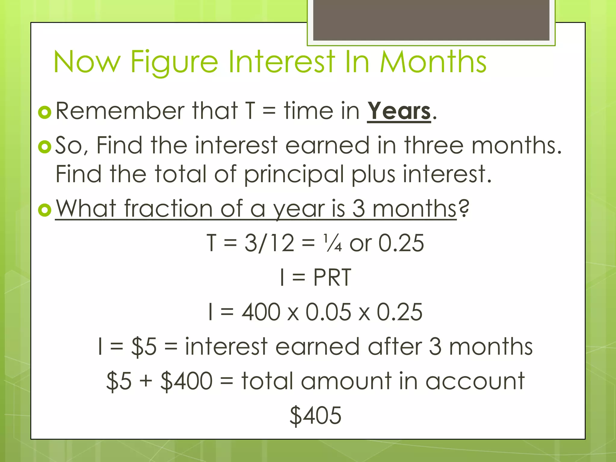 Simple and compound interest student | PPTX