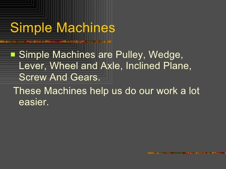 Difference Between Simple And Complex Machine