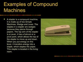 Simple and compound machines | PPT