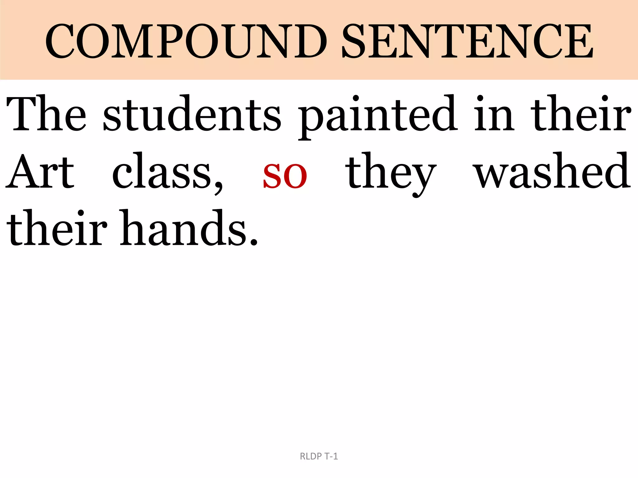 Simple and compound sentence | PPT