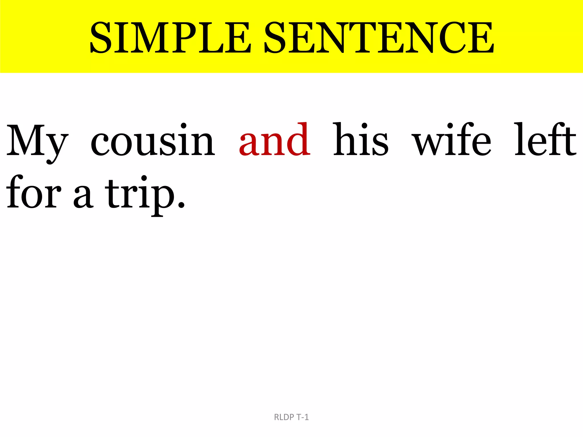 Simple and compound sentence | PPT