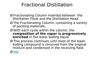 Simple and fractional distillation | PDF