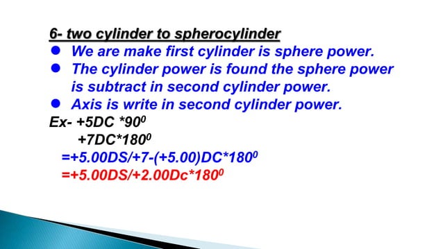 Simple and toric transposition | PPTX | Eye and Vision Conditions ...