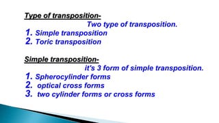 Simple and toric transposition | PPTX