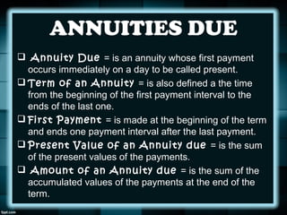 Simple annuities | PPT