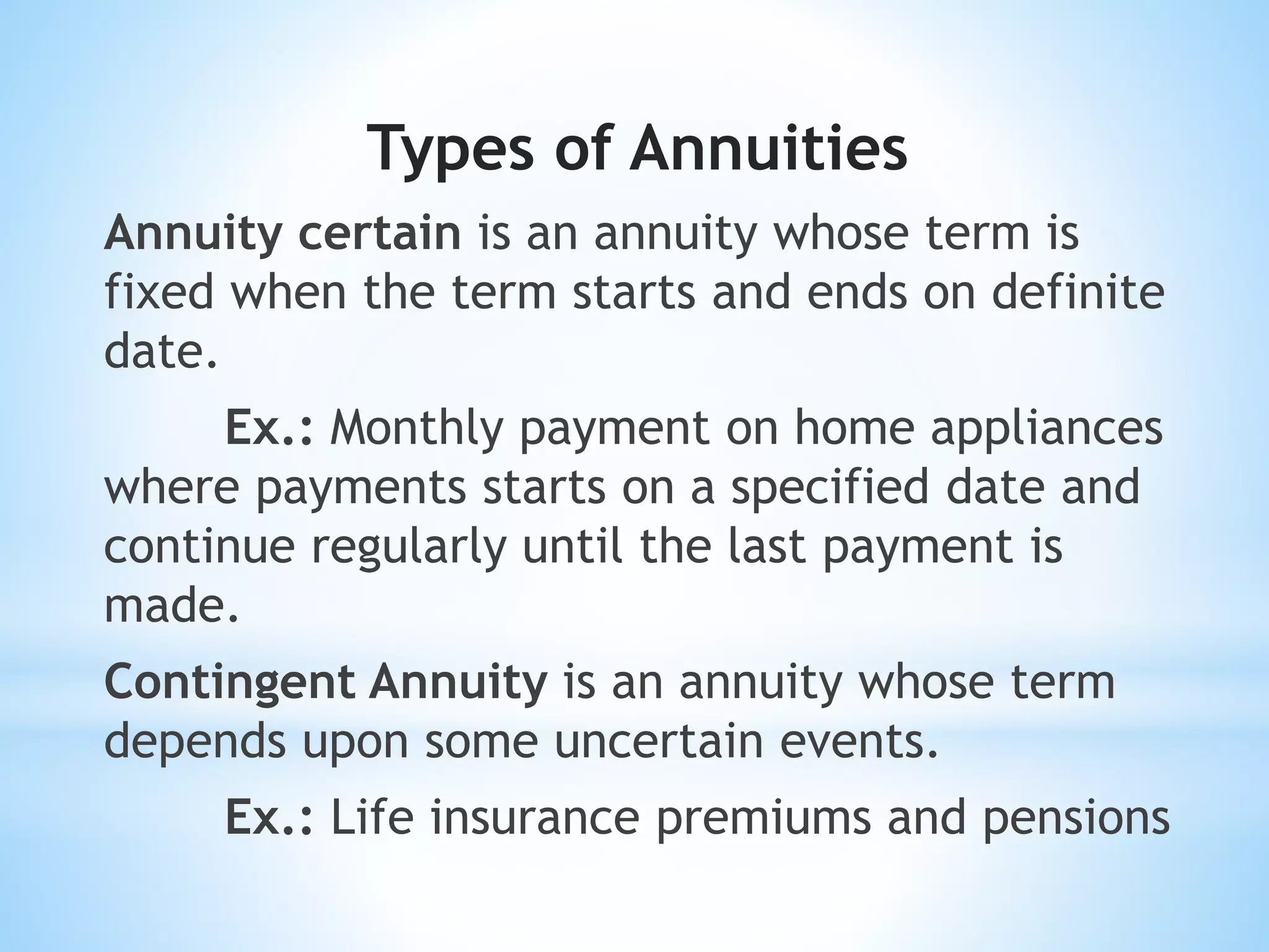 Simple annuities | PPTX