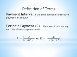 Simple annuities | PPTX