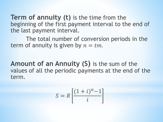 Simple annuities | PPTX | Stocks and Bonds | Personal Investing