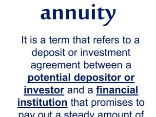 Simple Annuity | PPTX