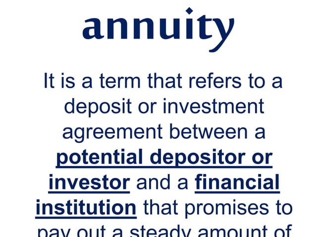 Simple Annuity | PPTX