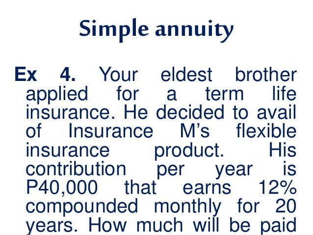 Simple Annuity