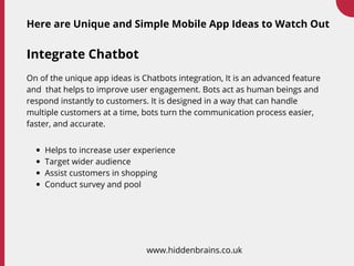 Simple app ideas | PPT