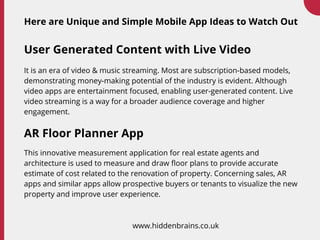 Simple app ideas | PPT