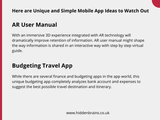 Simple app ideas | PPT
