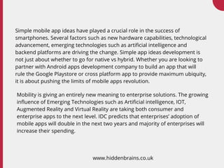 Simple app ideas | PPT