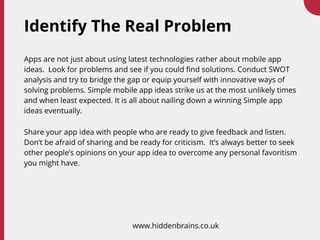 Simple app ideas | PPT