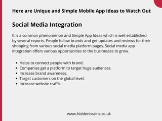 Simple app ideas | PPT