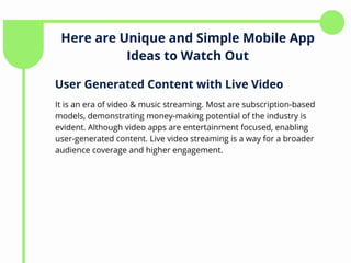 Simple app ideas | PPT