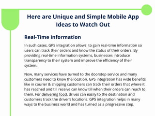 Simple app ideas | PPT
